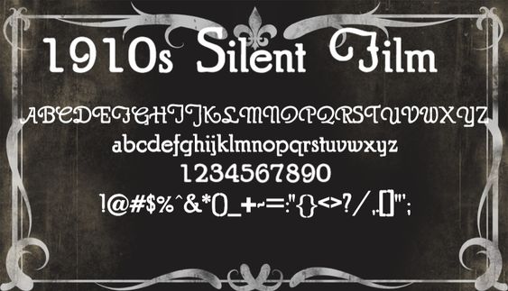Silent Movie Font