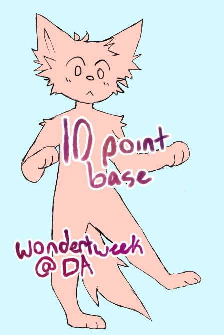 [P2U] 10 point furry wolf base! by corvidfriend on DeviantArt