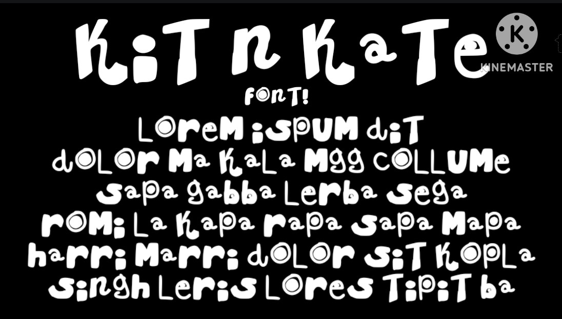 Kit N Kate Font! by Objectterrorhoney2 on DeviantArt