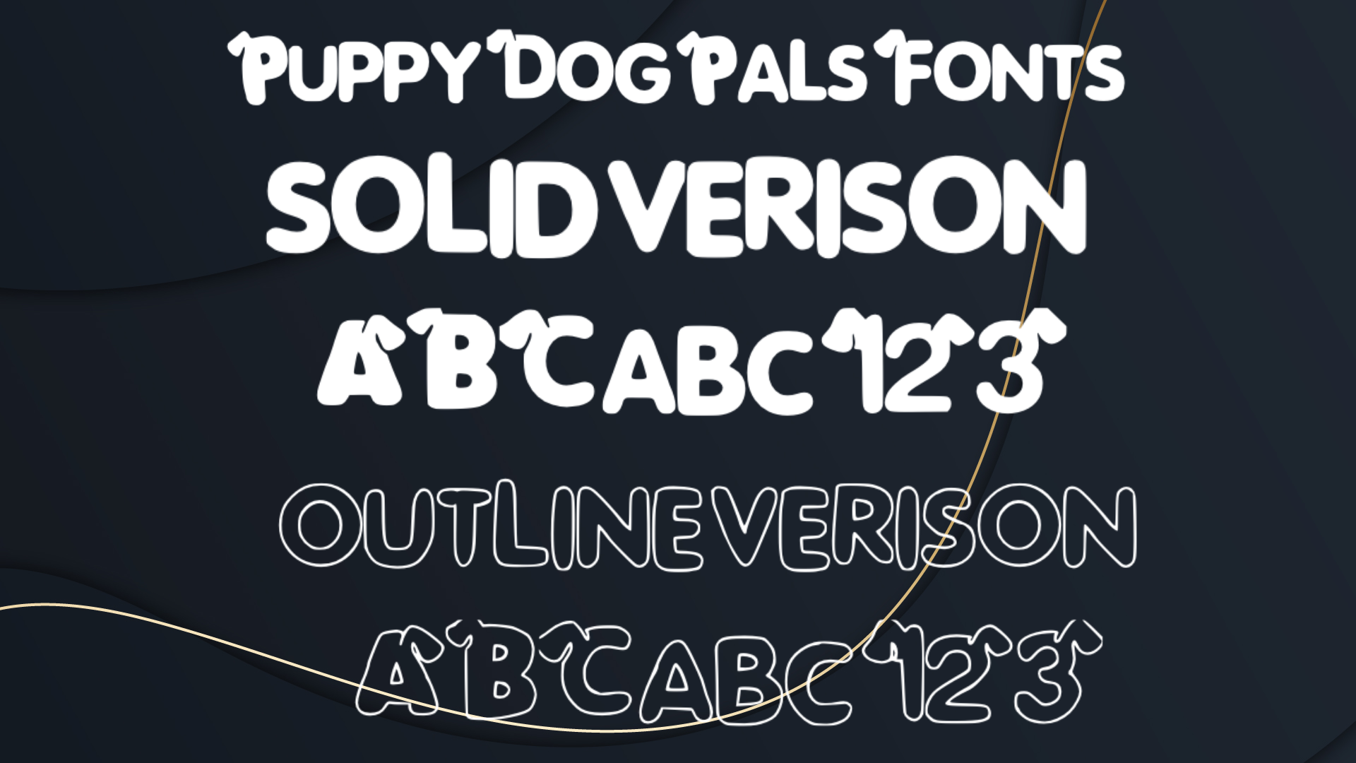 Puppy Dog Pal Fonts by Objectterrorhoney2 on DeviantArt
