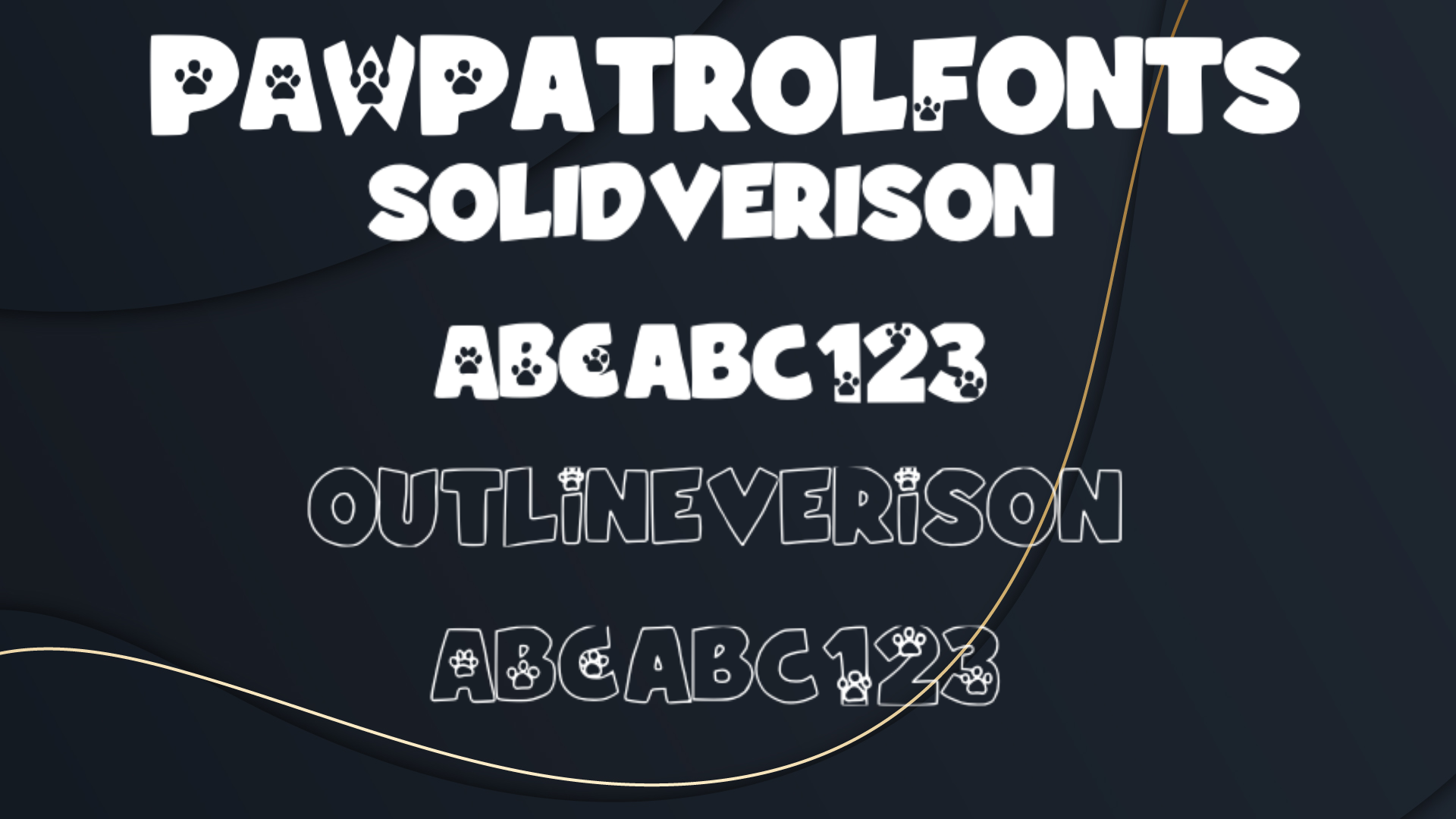 PAW Patrol Fonts! by Objectterrorhoney2 on DeviantArt