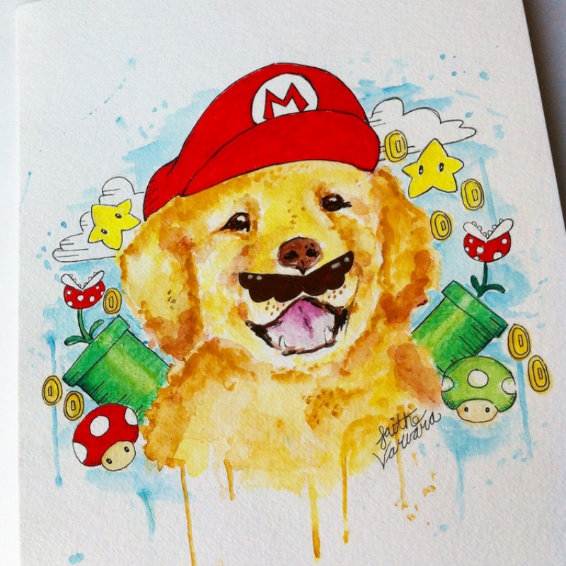 Puppy Mario by Faithvarvara on DeviantArt