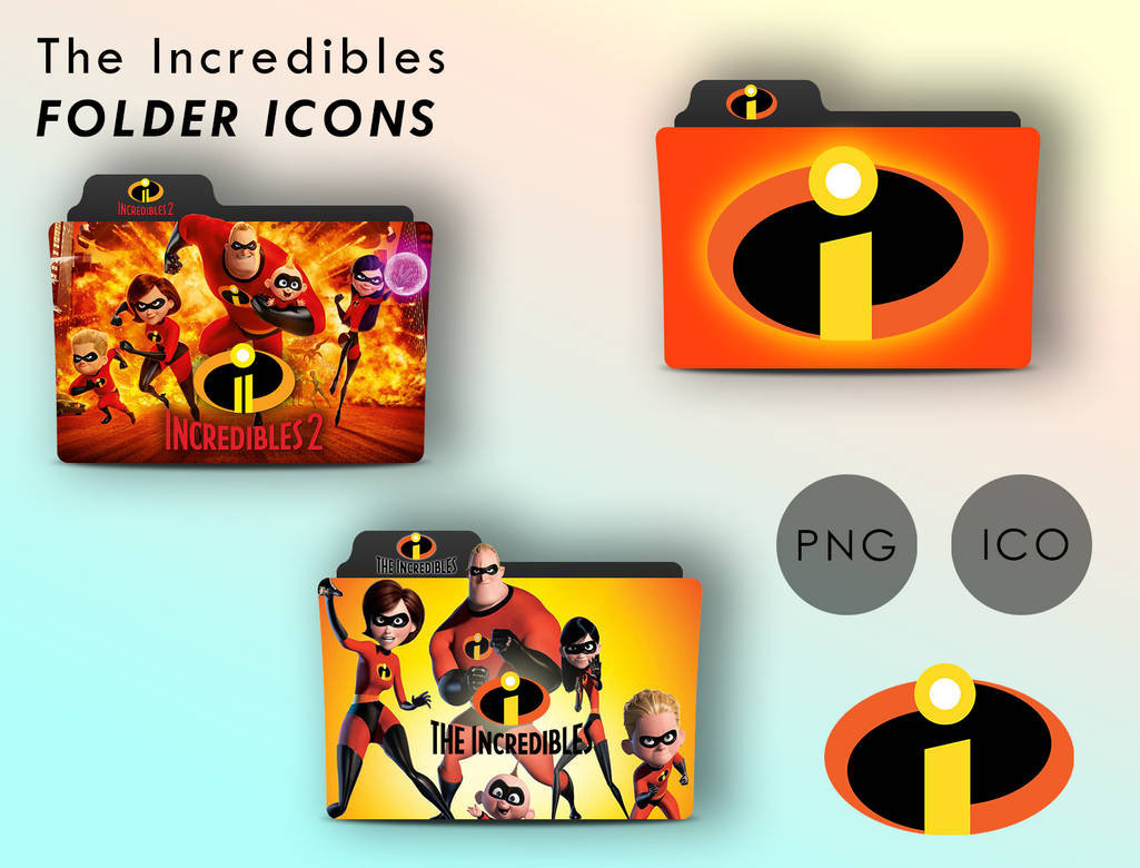 Incredibles Folder Icons [Incredibles 2] - Pixar by purejoyandhappiness ...