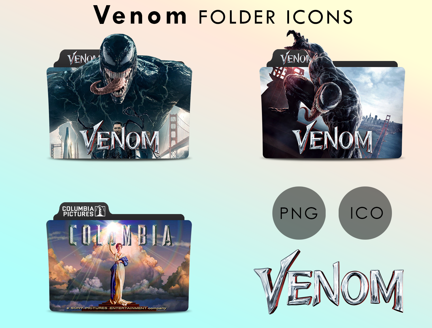 MARVEL Venom Folder Icon Pack by purejoyandhappiness on DeviantArt