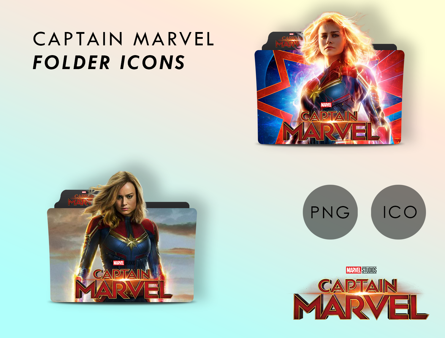 Marvel MCU Captain Marvel Folder Icons by purejoyandhappiness on DeviantArt