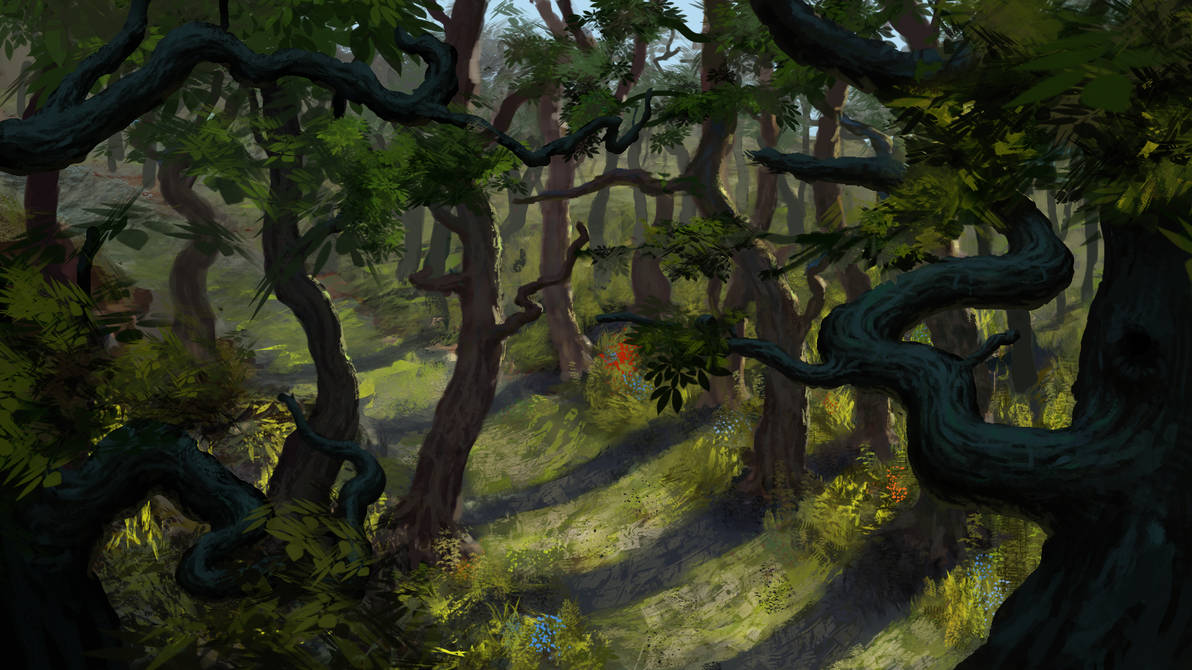Forest path layers by animationandmore on DeviantArt