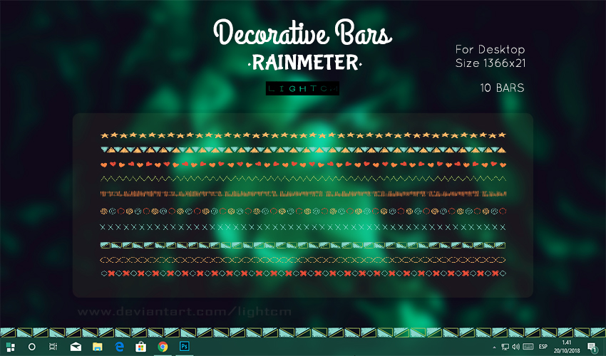Decorative bars for Desktop // Rainmeter by LightCm on DeviantArt