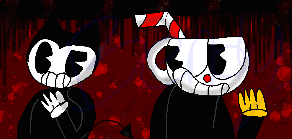 Cuphead and Bendy by BendySFMKin05 on DeviantArt