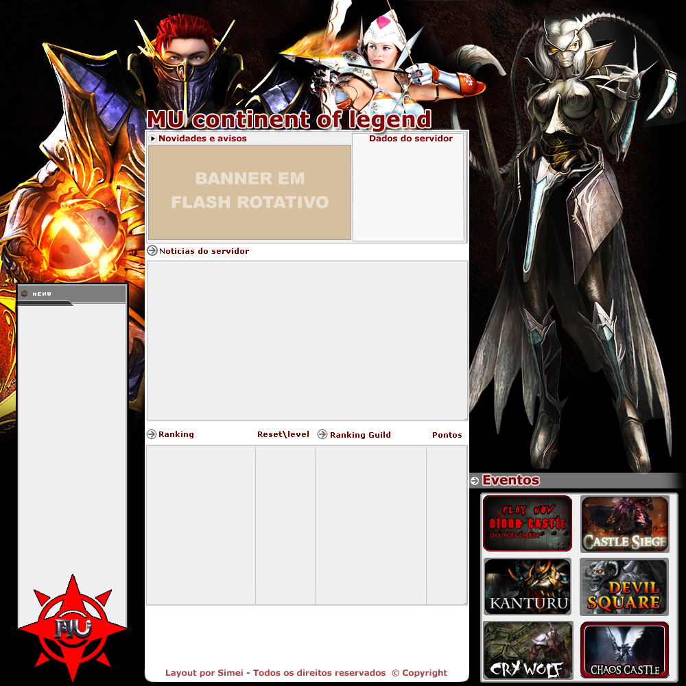 Template MU Online v1 by bysimei on DeviantArt