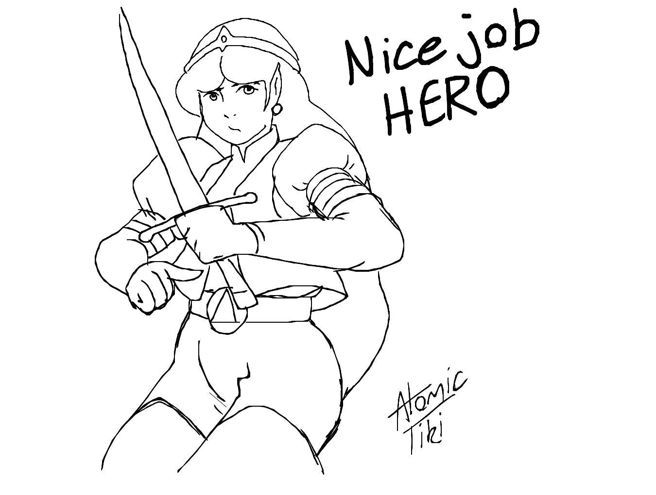 Princess Zelda SWAG lunch doodle by AtomicTiki on DeviantArt