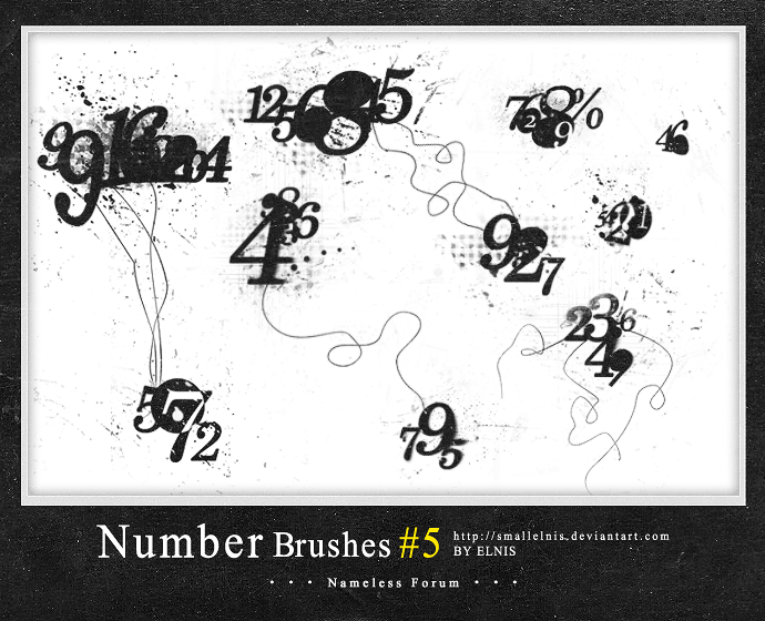 Number brushes #5 by smallElnis on DeviantArt