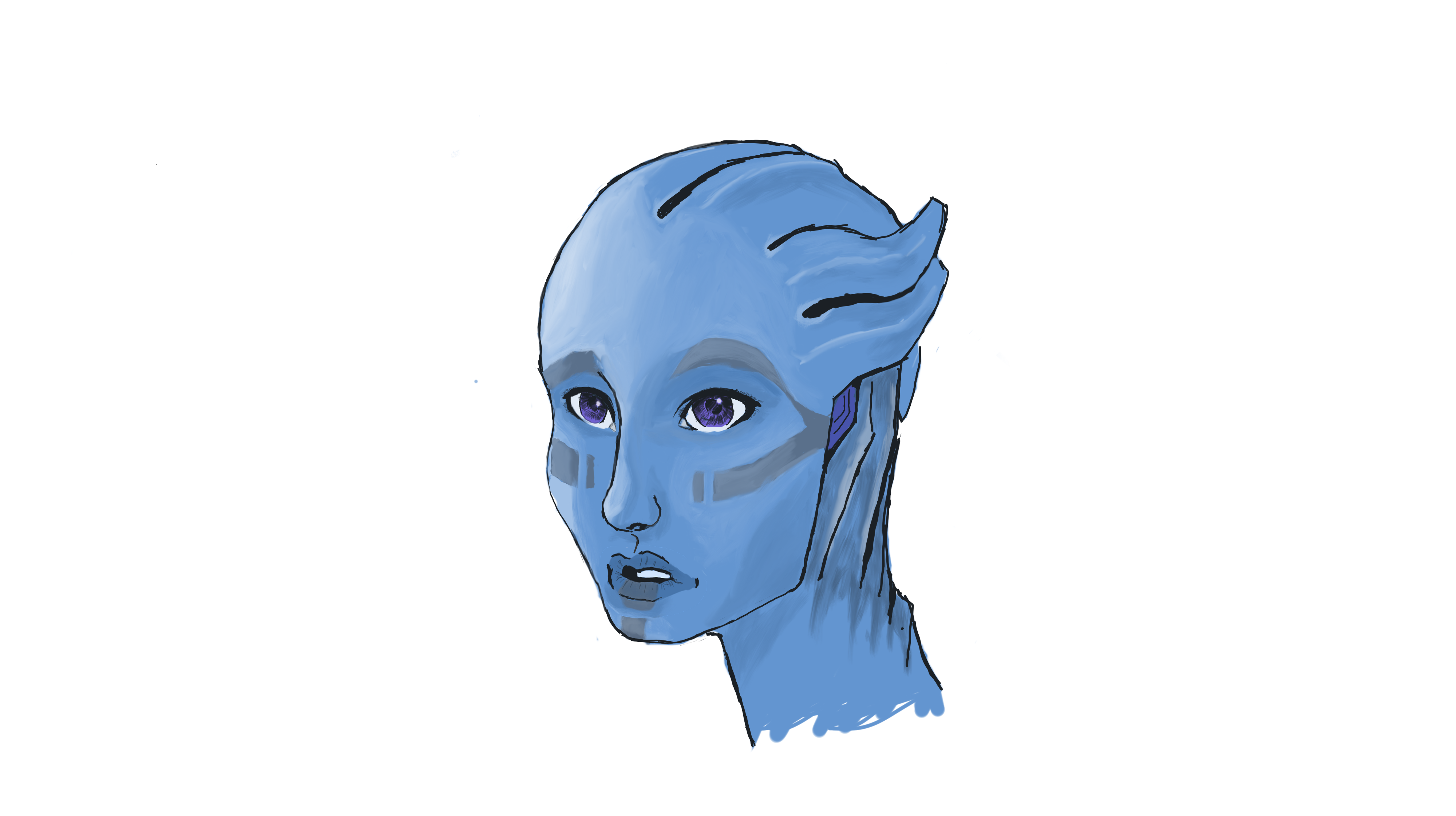 Mass Effect Asari by StarGhost-Child on DeviantArt