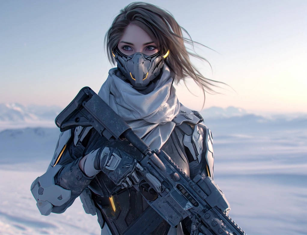 Futuristic Female Soldier In The Arctic by HELIX8827 on DeviantArt