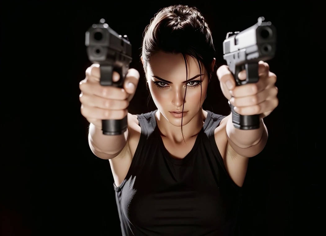 Lara Cosplaying Lara Version 2 by HELIX8827 on DeviantArt