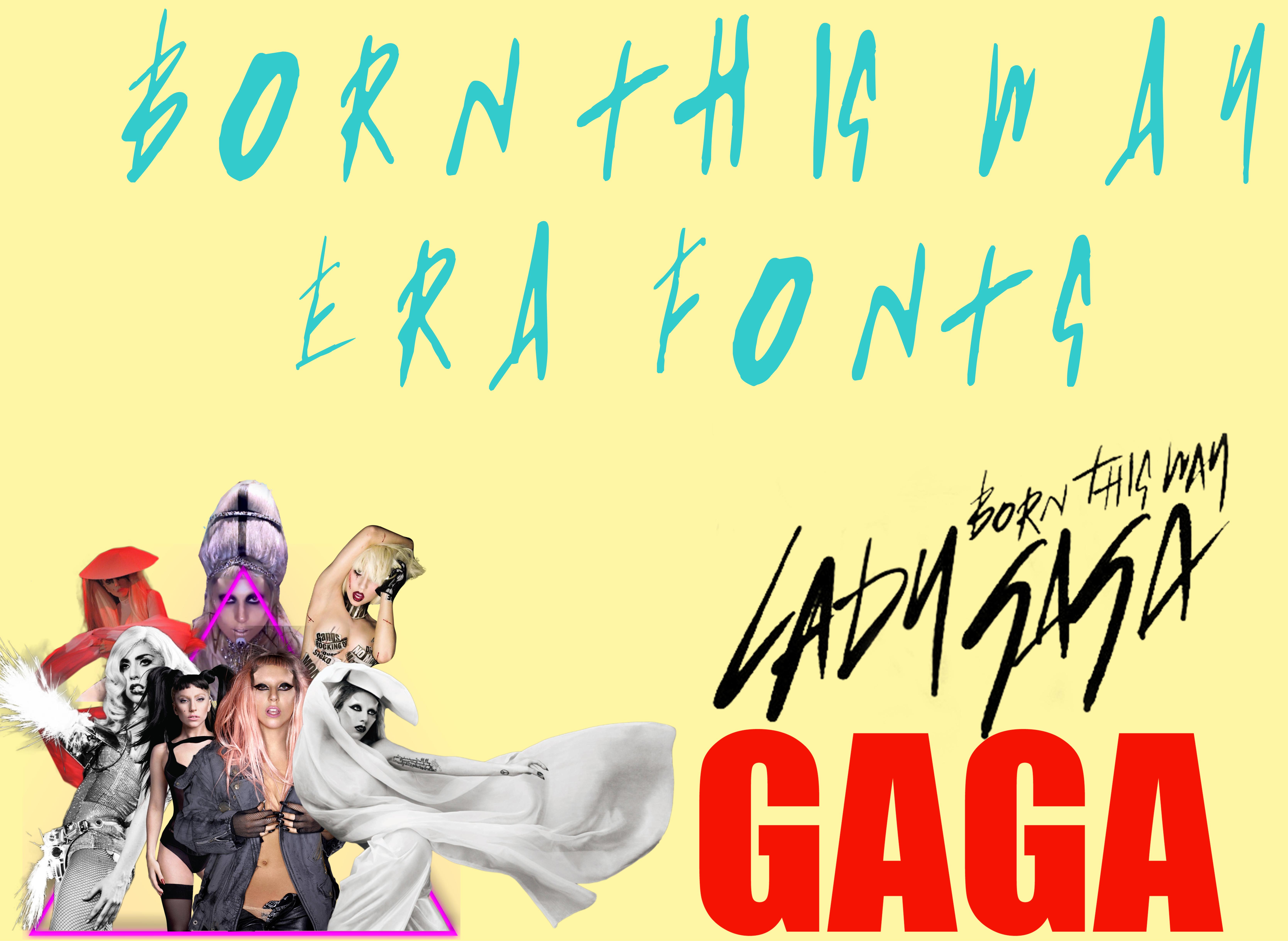 Lady Gaga Born This Way Font BORN THIS WAY Font Free [ Download Now