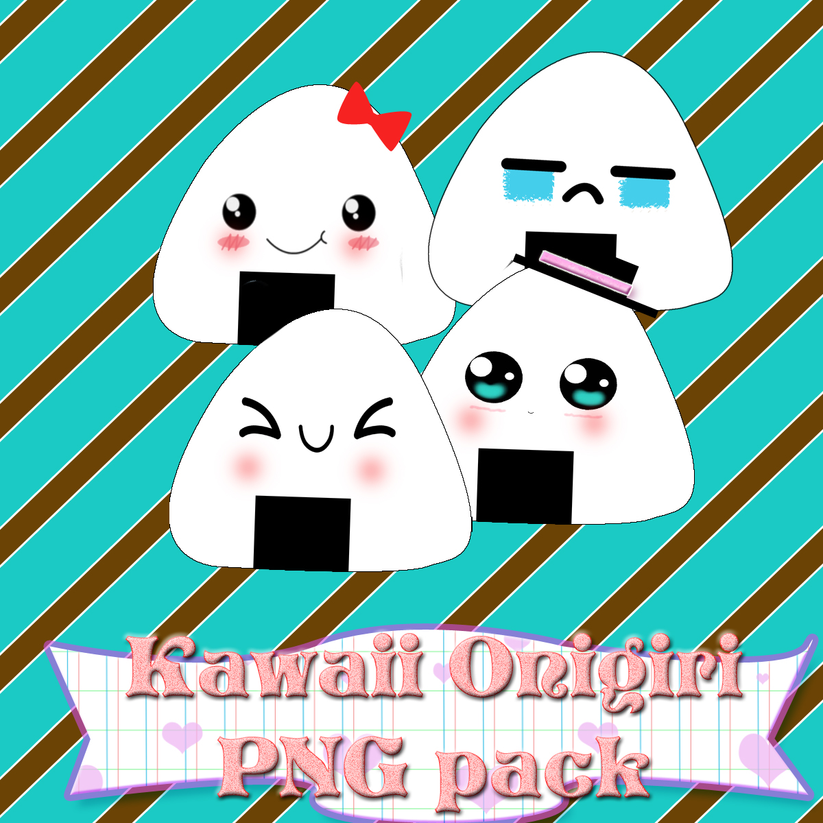 Kawaii Onigiri PNG pack by sorykuchiki on DeviantArt