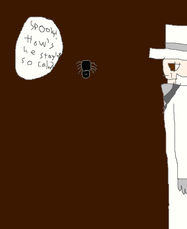 Numbertaker ain't afraid of any spiders. by rollerbrawl895 on DeviantArt