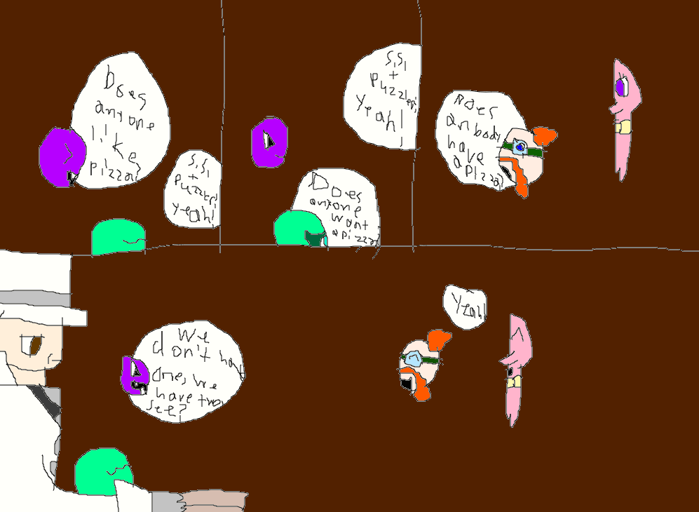 Pizza for the Meanies! by rollerbrawl895 on DeviantArt