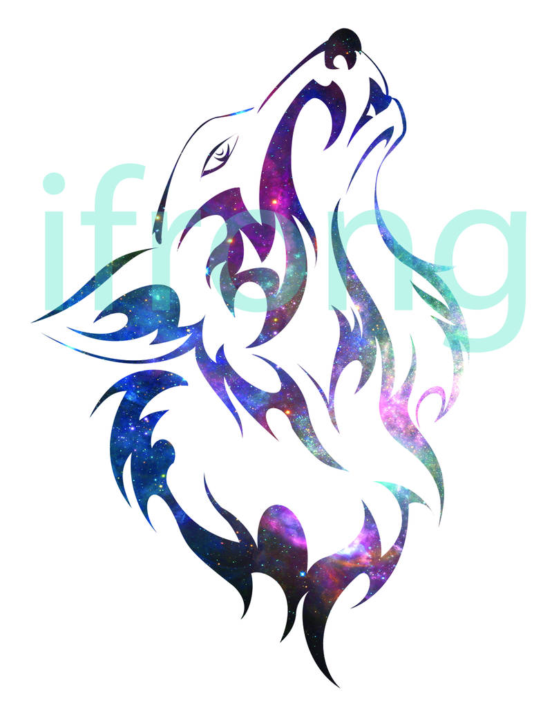 Galaxy Wolf Vector by ifrong on DeviantArt