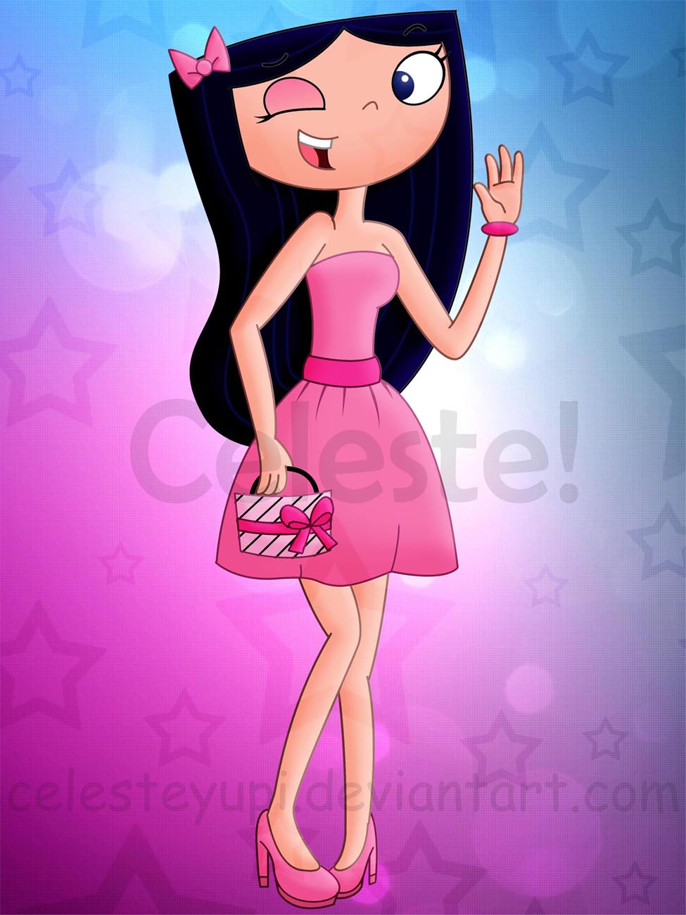 Party dress in Color by celesteyupi on DeviantArt