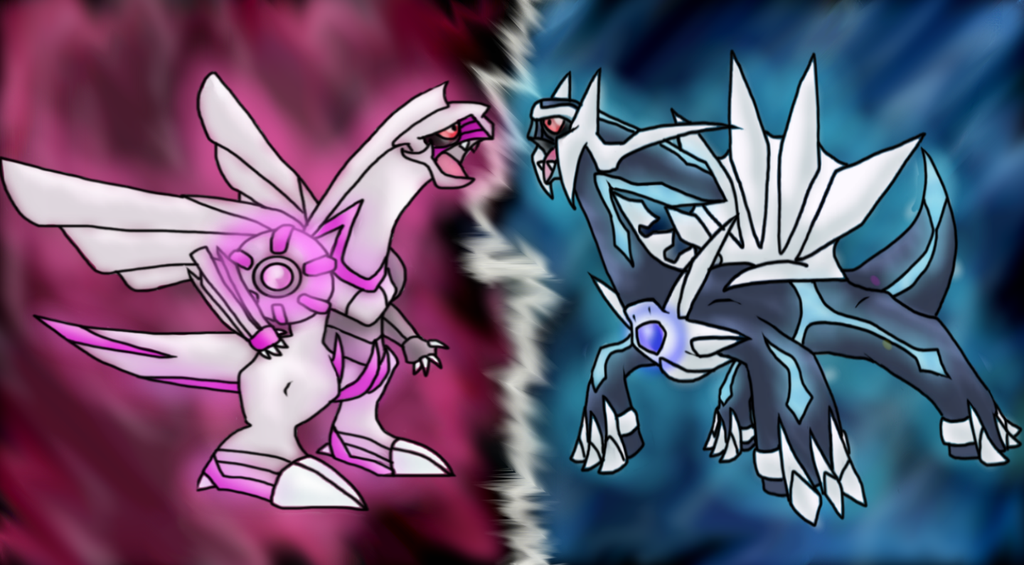 Dialga and Palkia by ShadowTheZoroark on DeviantArt