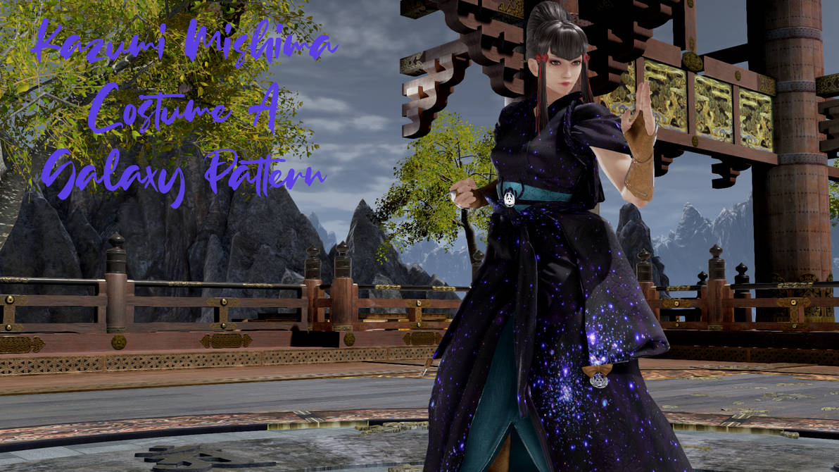 Kazumi Mishima - Costume A - Galaxy Pattern by zurazumi on DeviantArt