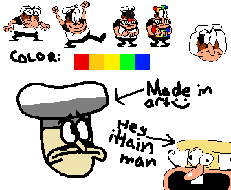 Peppino Spag. small custom sprites (Pizza Tower) by CocaTheHedgehog on ...