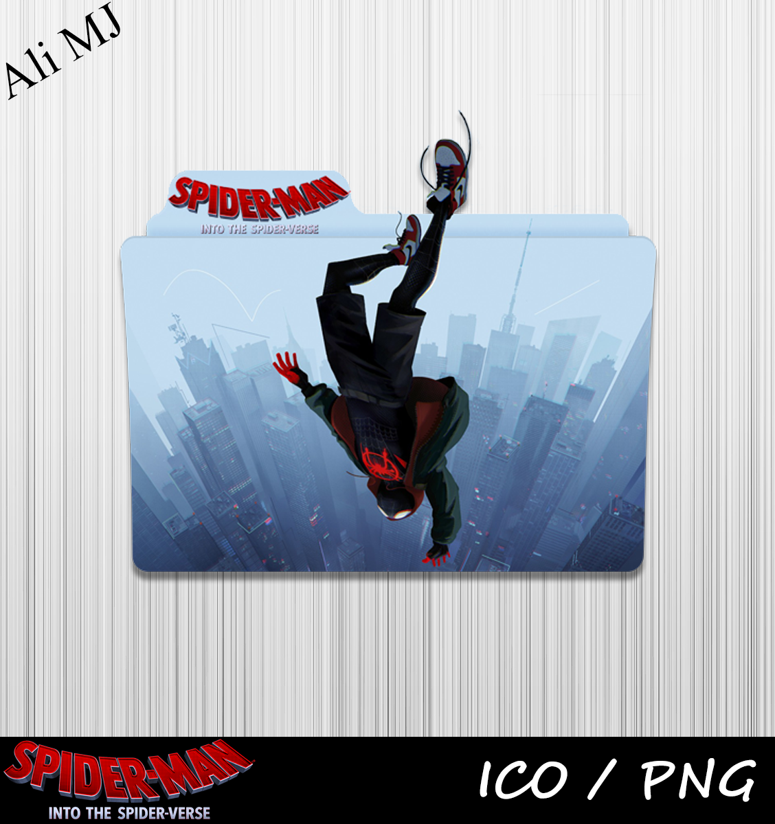 Spider-Man - Into The Spider Verse Folder Icon by AliMj on DeviantArt