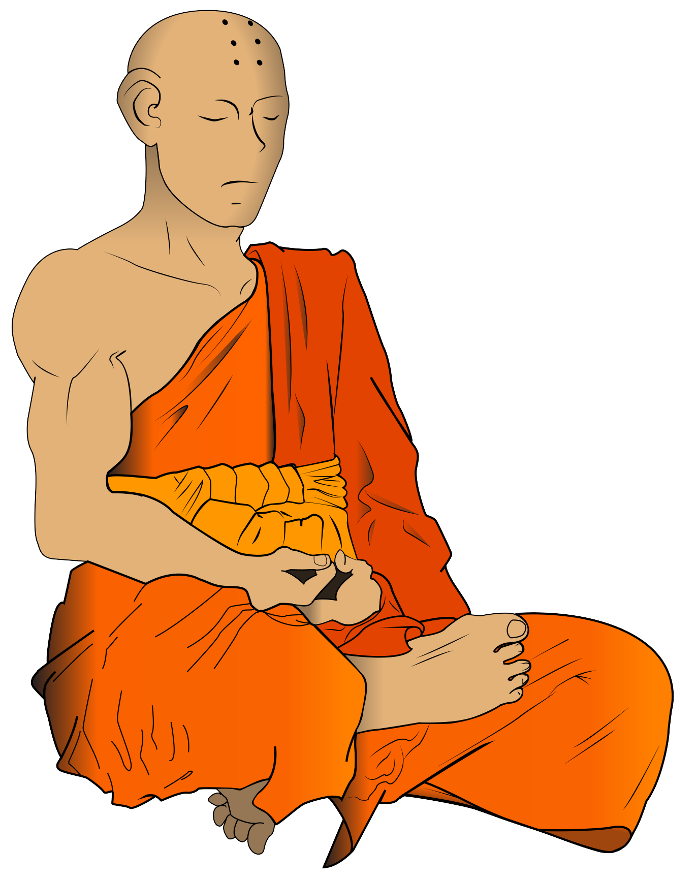 Buddhist Monk by Shad0wWatcher on DeviantArt