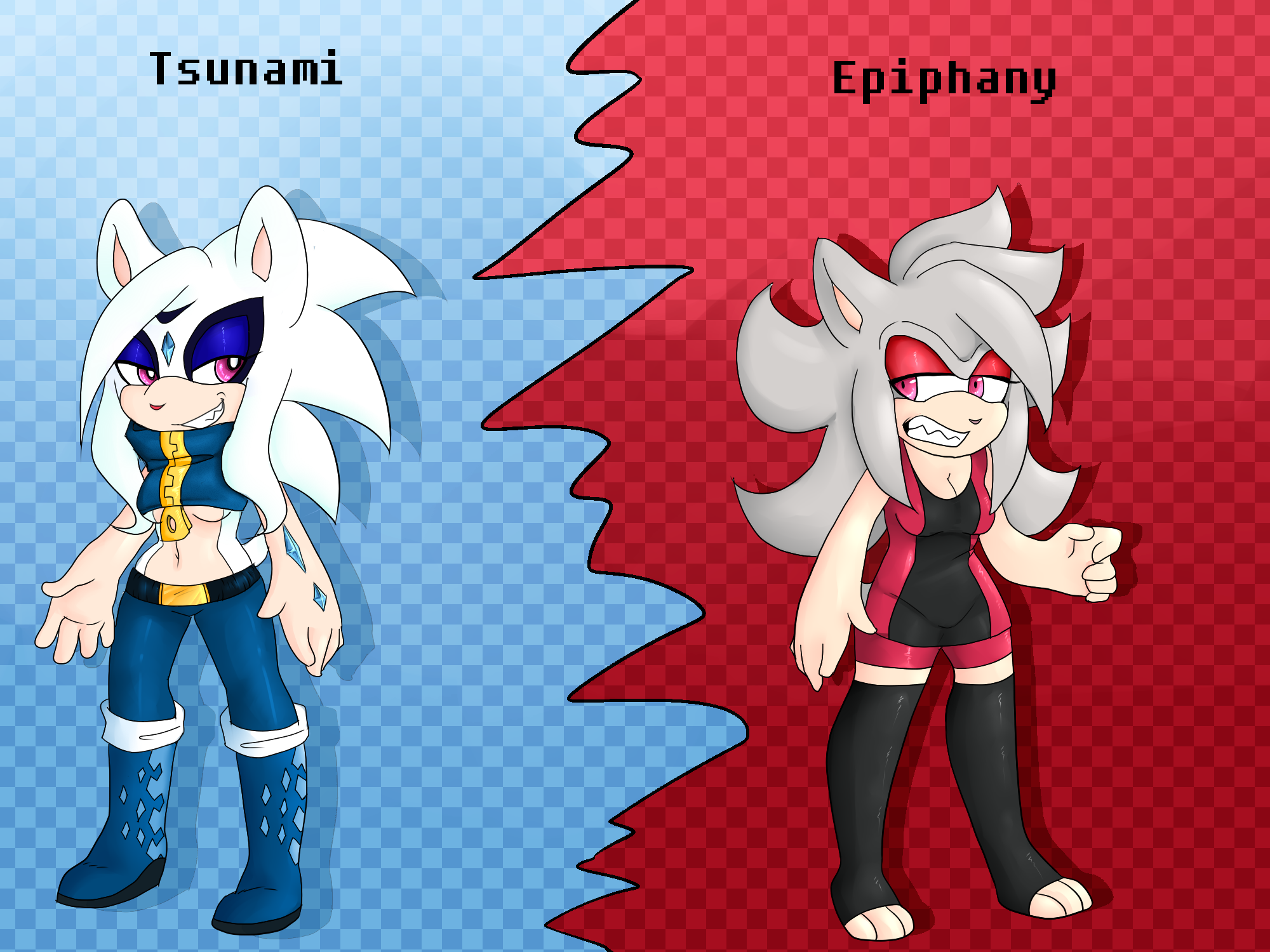 Rival Sisters: Tsunami and Epiphany by Ootsutsuki on DeviantArt