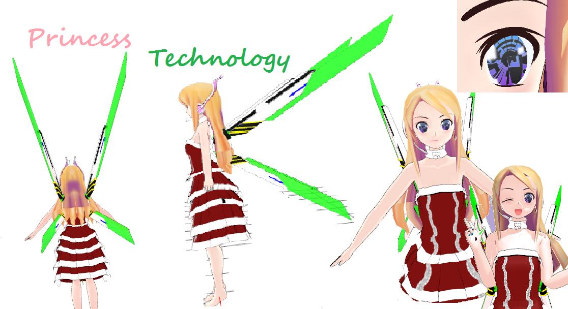 MMD Princess Technology, My second model by jiexue on DeviantArt