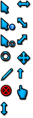 Ocean Blue Cursors by blueskyredcloud on DeviantArt