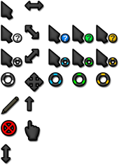 Matte Black Cursors by blueskyredcloud on DeviantArt