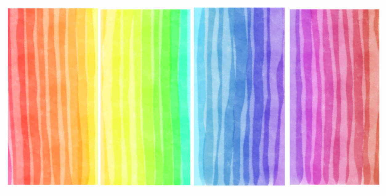 Rainbow Watercolors by ThatPersonX on DeviantArt