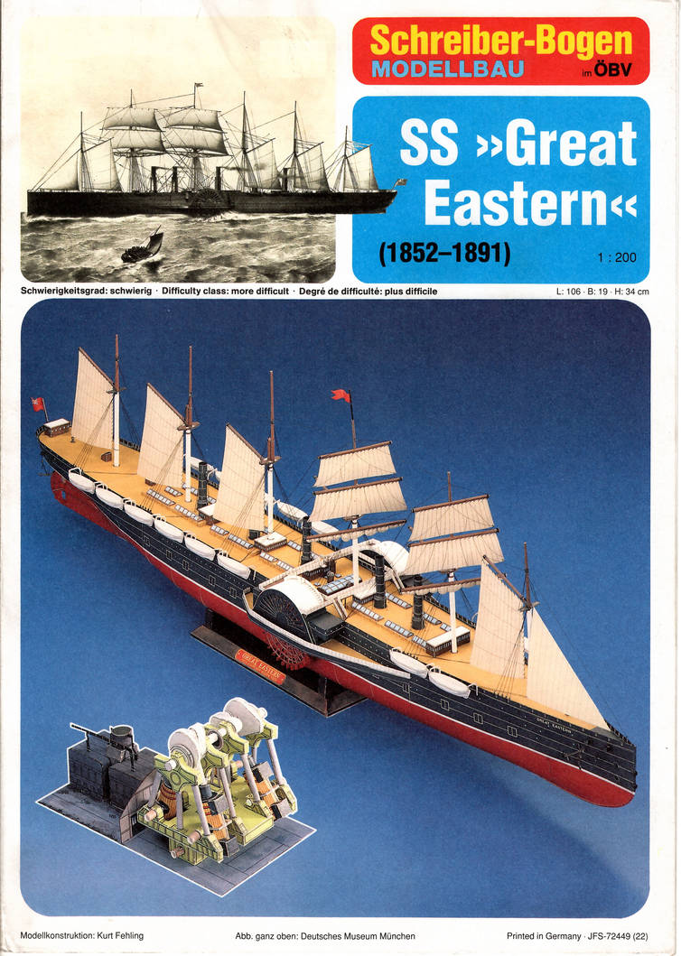 S.S Great Eastern (Schreiberbogen) Papercraft by AmandaRabbitskin on ...
