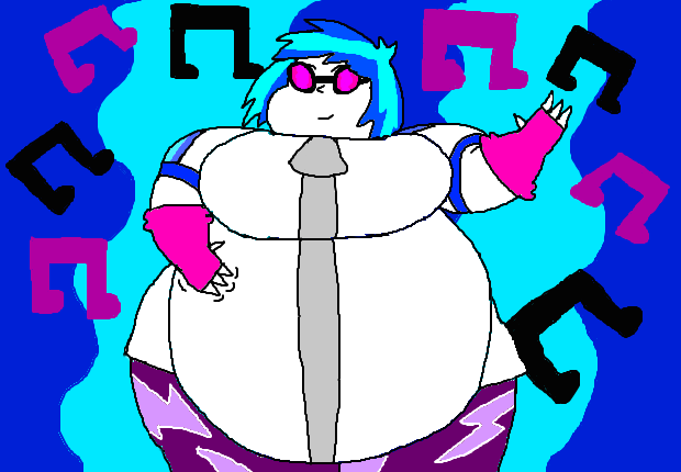 Cute fatty Vinyl Scratch by Butterfox99 on DeviantArt