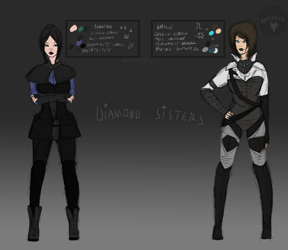 Diamond Sisters Charactersheet by SuperGalaxyFox on DeviantArt