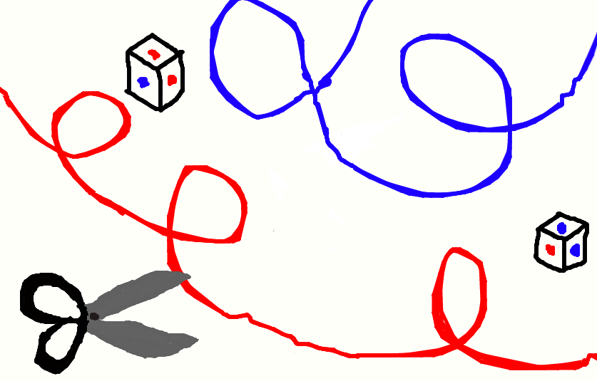 Red and Blue Strings by JennJenn123 on DeviantArt