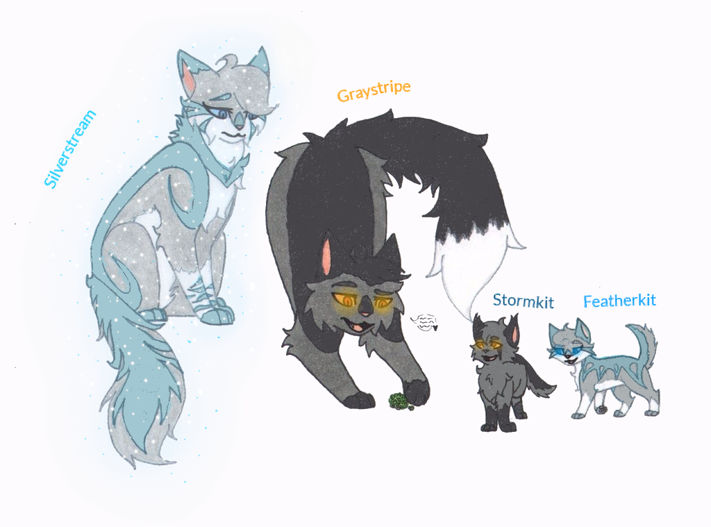 Warrior Cats Graystripe And Silverstream Kits
