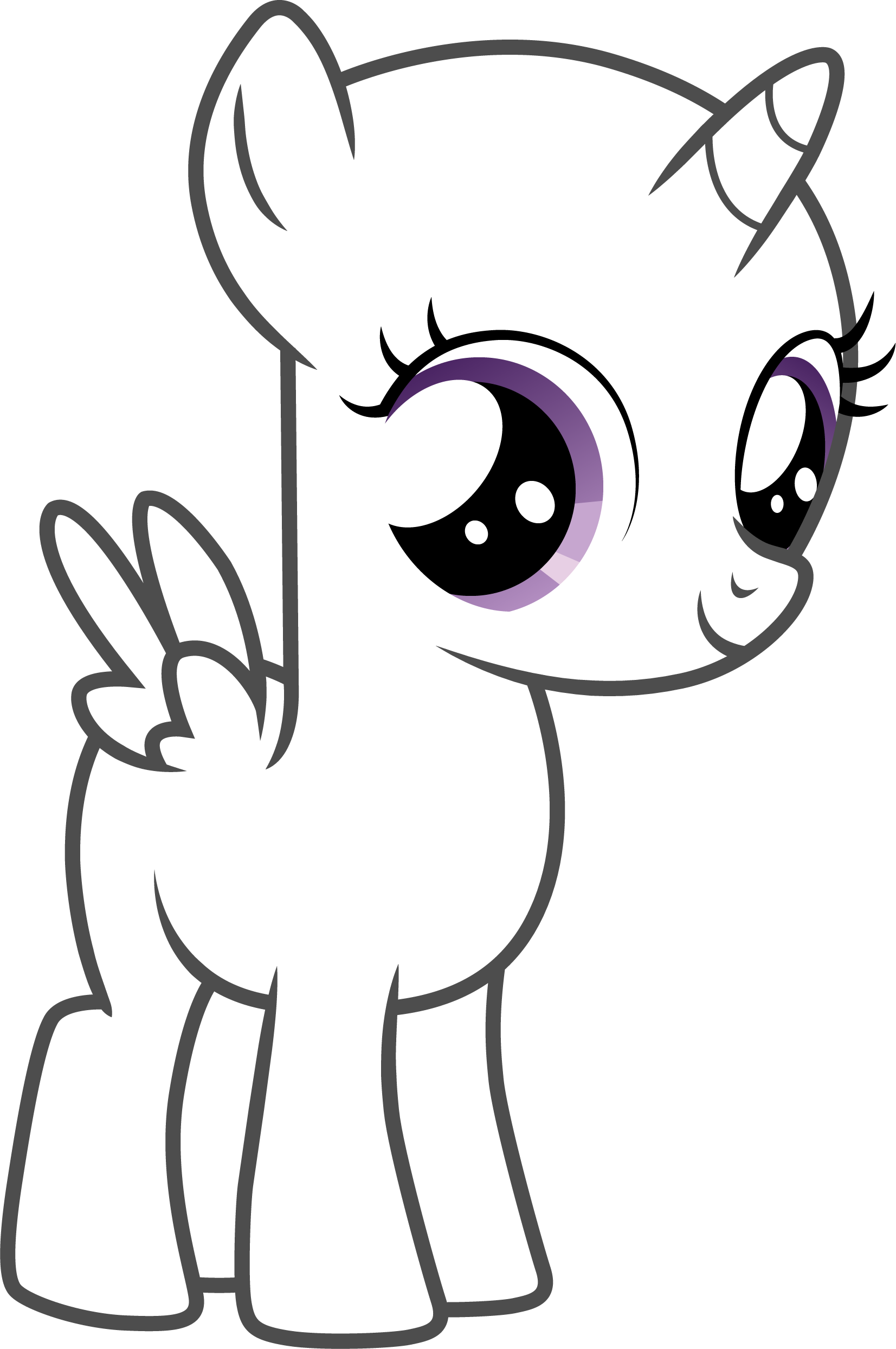 Filly Base by CloudyGlow on DeviantArt