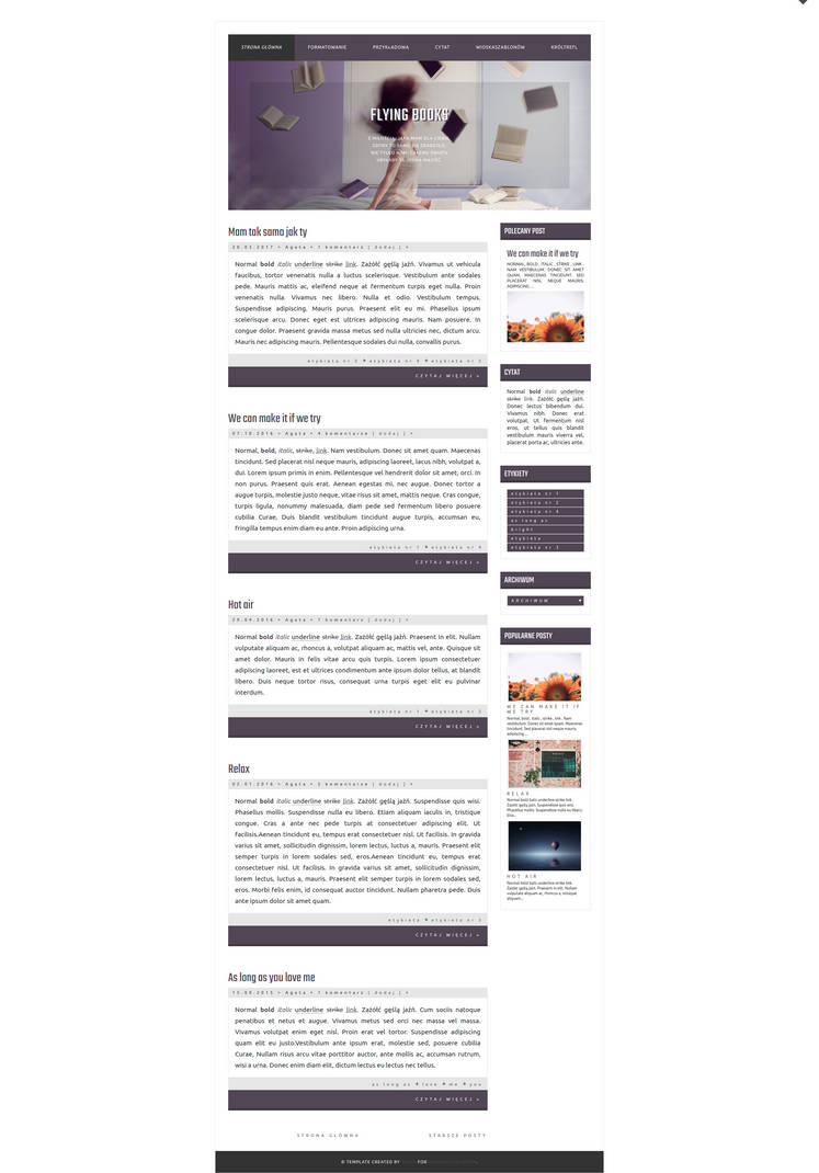 FREE Blogger template Flying books by stupid-owl on DeviantArt