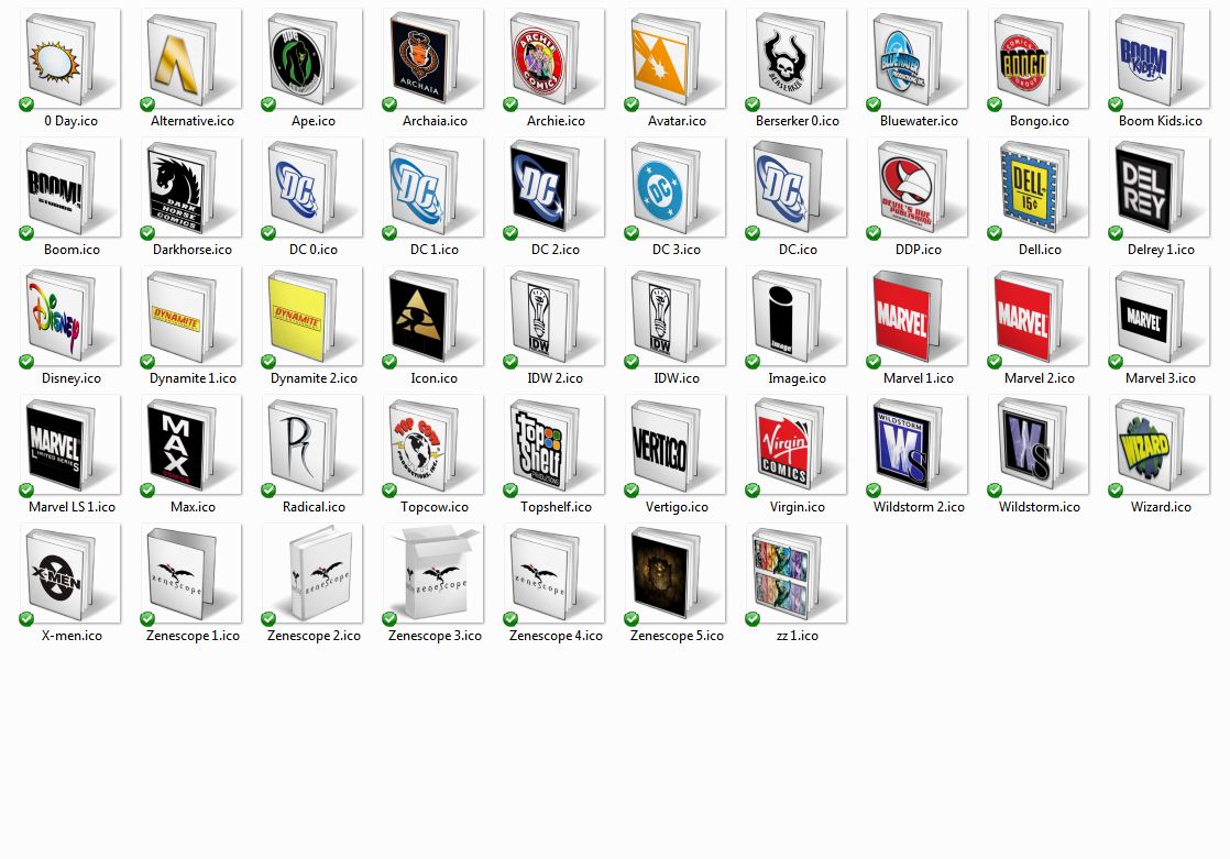 Comic Folder Publisher Icons by 600WPMPO on DeviantArt