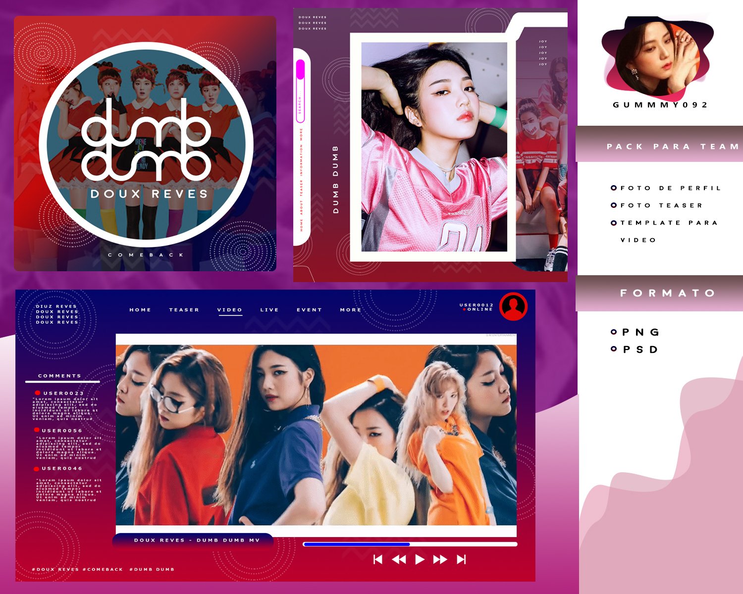 Mini Pack Template Team by LadyLissa01 on DeviantArt