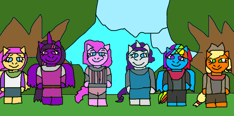 mlp main 6 redrawn by videogamer312 on DeviantArt