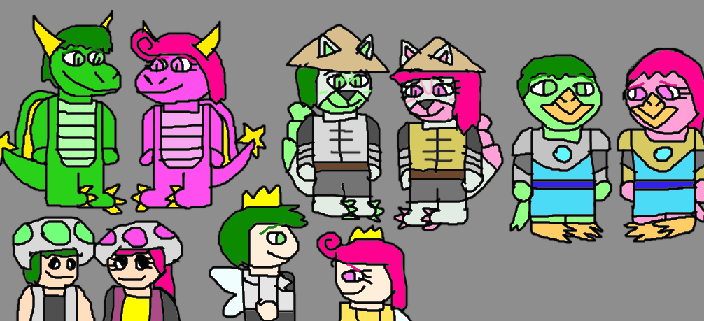 diffrent forms of cosmo and wanda by videogamer312 on DeviantArt