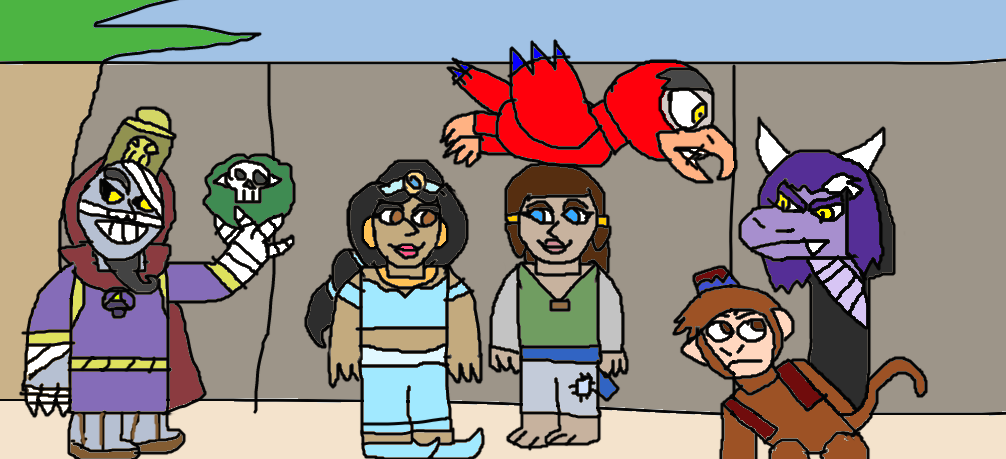 jasmine with sadira (art trade) by videogamer312 on DeviantArt