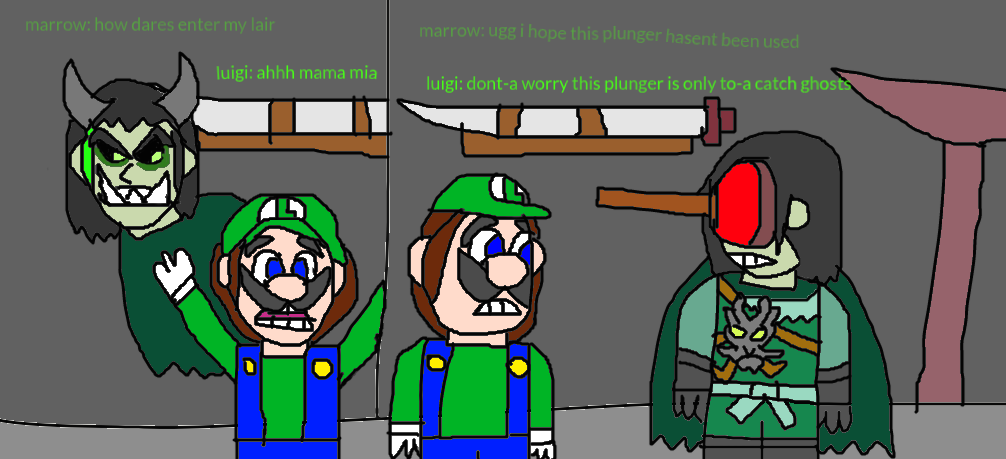 luigi vs a ghost ninja by videogamer312 on DeviantArt