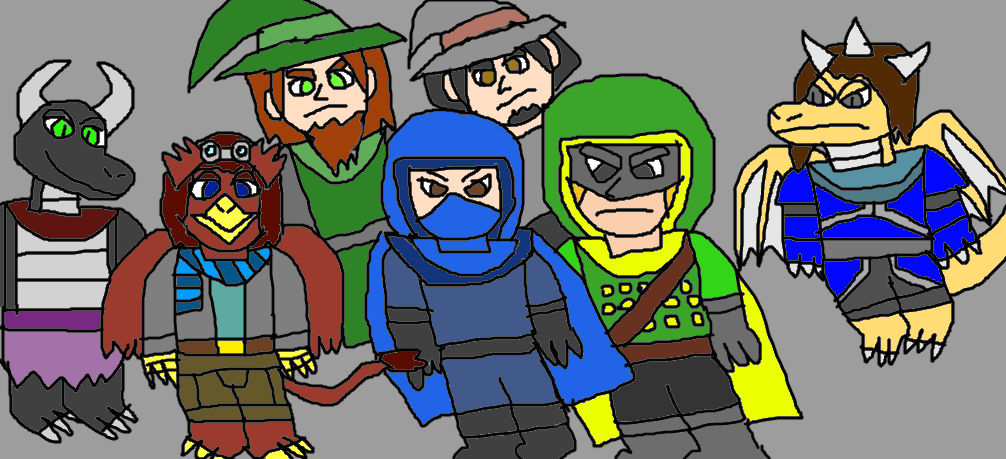 my old ocs redrawn by videogamer312 on DeviantArt