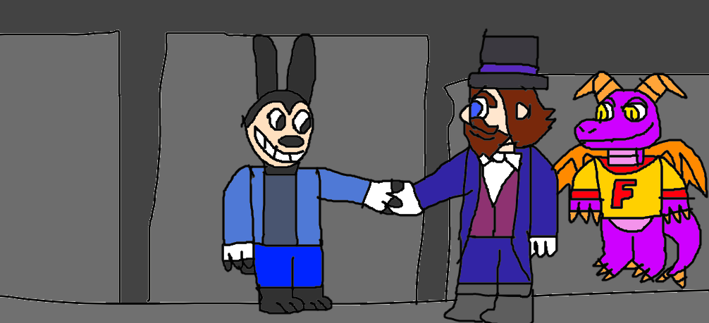 modern oswald shaking a dream masters hand by videogamer312 on DeviantArt