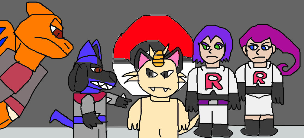 two of my pokemon vs team rocket by videogamer312 on DeviantArt